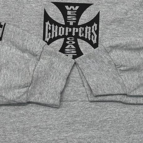 WEST COAST CHOPPERS IRON CROSS LS ASH GREY XL 8...