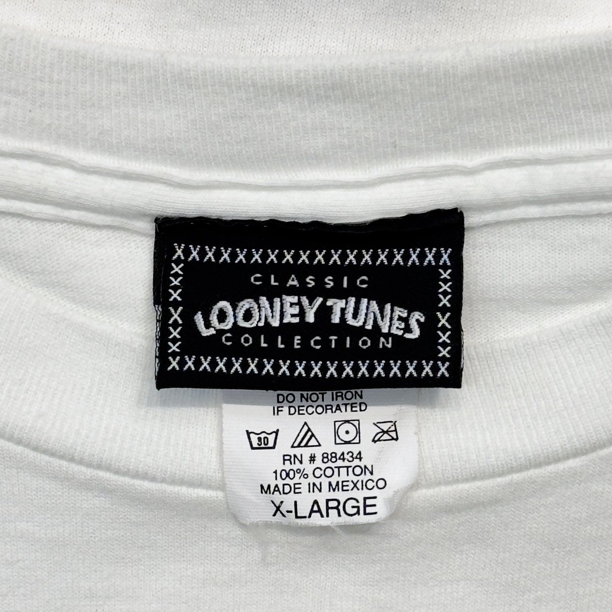 LOONEY TUNES TWEETY ANGEL BIG PRINT WHITE XL 34...