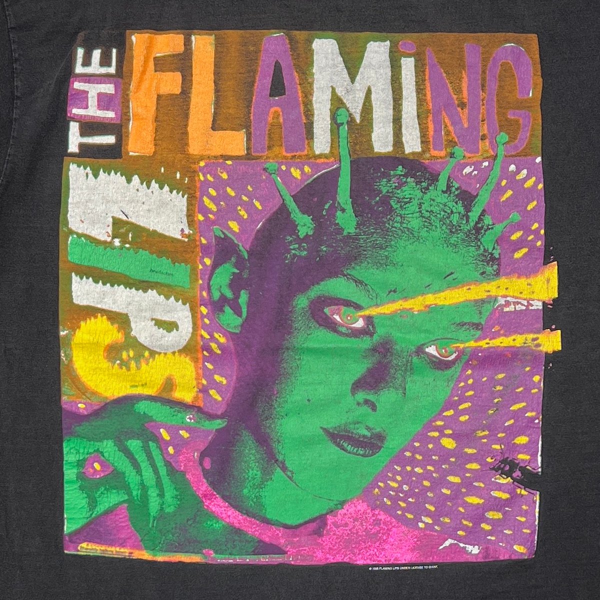FLAMING LIPS 1995 BLACK GIANT BY TULTEX XL 1154...