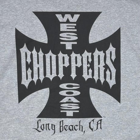 WEST COAST CHOPPERS IRON CROSS LS ASH GREY XL 8...