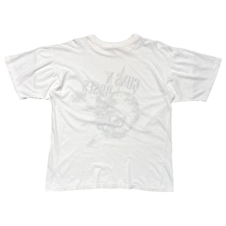 GUNS N' ROSES SKULL MONOCHROME BOOTLEG WHITE LA...