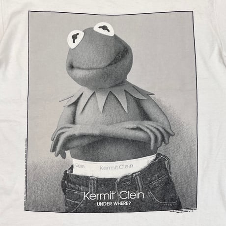 KERMIT KERMIT CLEIN CALVIN KLEIN PARODY WHITE C...