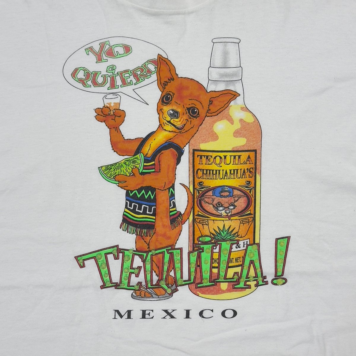 OLD & VINTAGE TEQUILLA CHIHUAHUA DRUNK DOG MEXI...