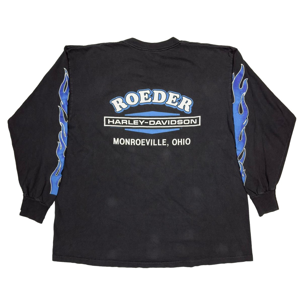 HARLEY DAVIDSON 1993 ROEDER BLUE FIRE FLAME LS ...