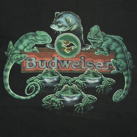 Budweiser FERRET LIZARDS FROGS AROUND AD XL 812...