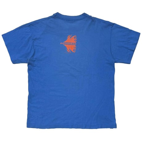 RADIOHEAD 1997 ORANGE LOGO BLUE FITS L-XL 5159 ...