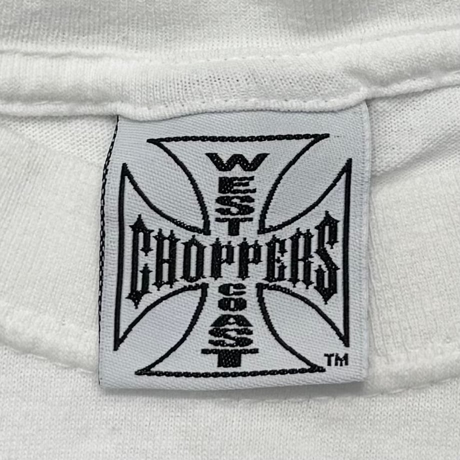 WEST COAST CHOPPERS IRON CROSS SS WHITE FITS XL...
