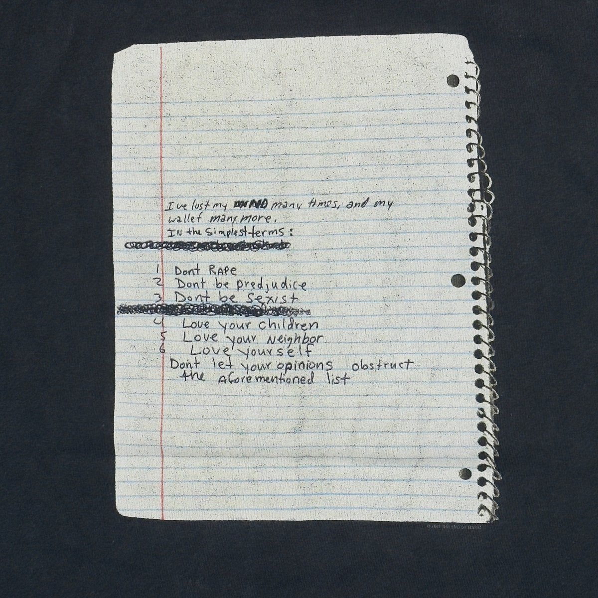 NIRVANA KURT COBAIN NOTE anvil LARGE 6452 | gre...