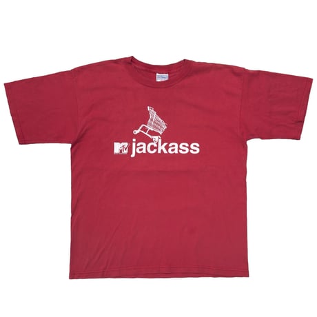 JACKASS MOVIE PROMO CART WHITE TEXT RED ALL SPO...