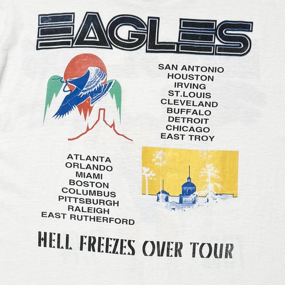EAGLES TOUR 1994 HELL FREEZES OVER TOUR WHITE T...