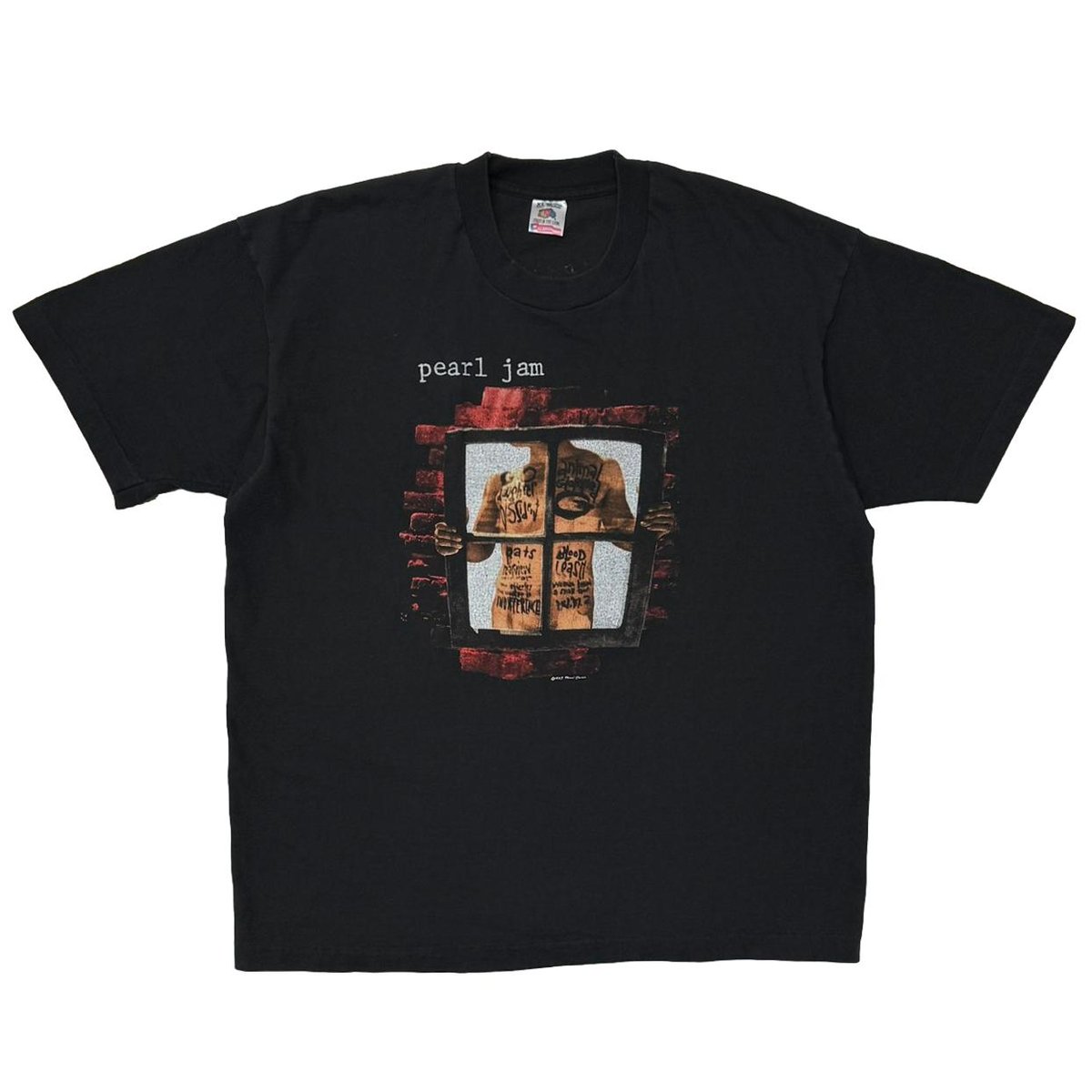PEARL JAM WINDOW PAIN FRUIT OF THE LOOM XL 0586...