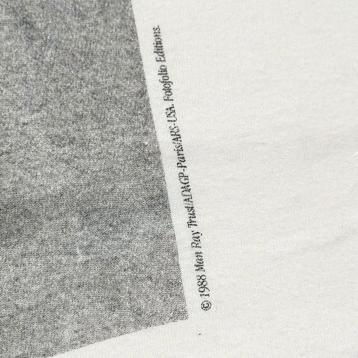 MAN RAY GLASS TEARS WHITE HANES XL 0162 | great...