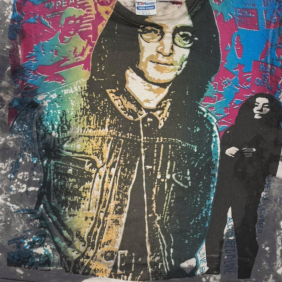 MOSQUITO HEAD JOHN LENNON & YOKO OVP HANES XL 3...