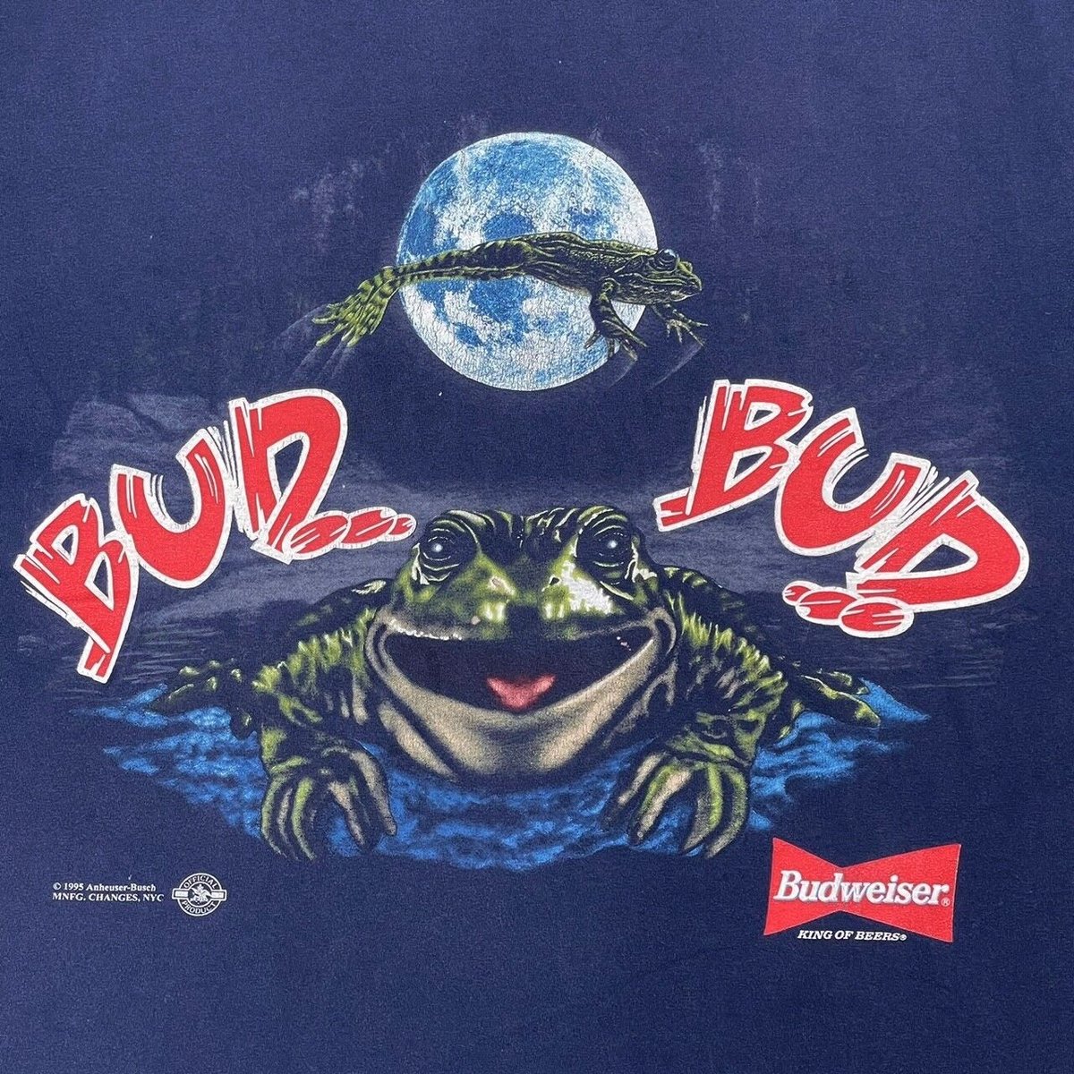 Budweiser FROGS THIS BUD'S FOR YOU NAVY TULTEX ...