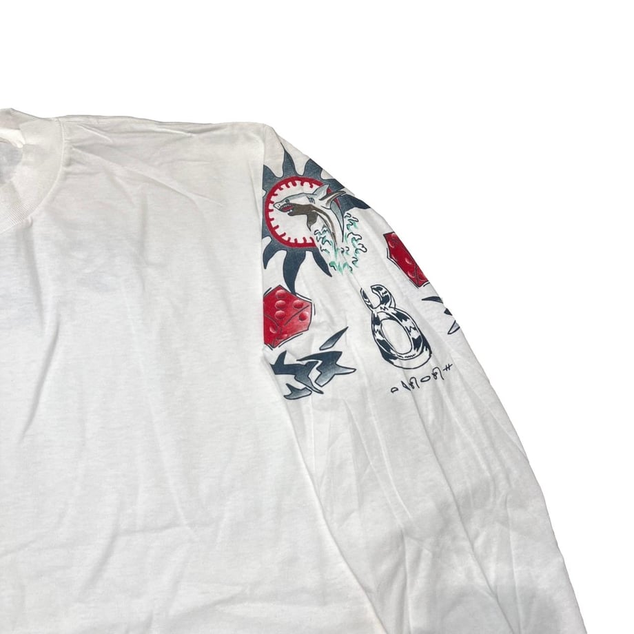 DENNIS RODMAN TATTOO LS WHITE XL 8625 | greatLA...