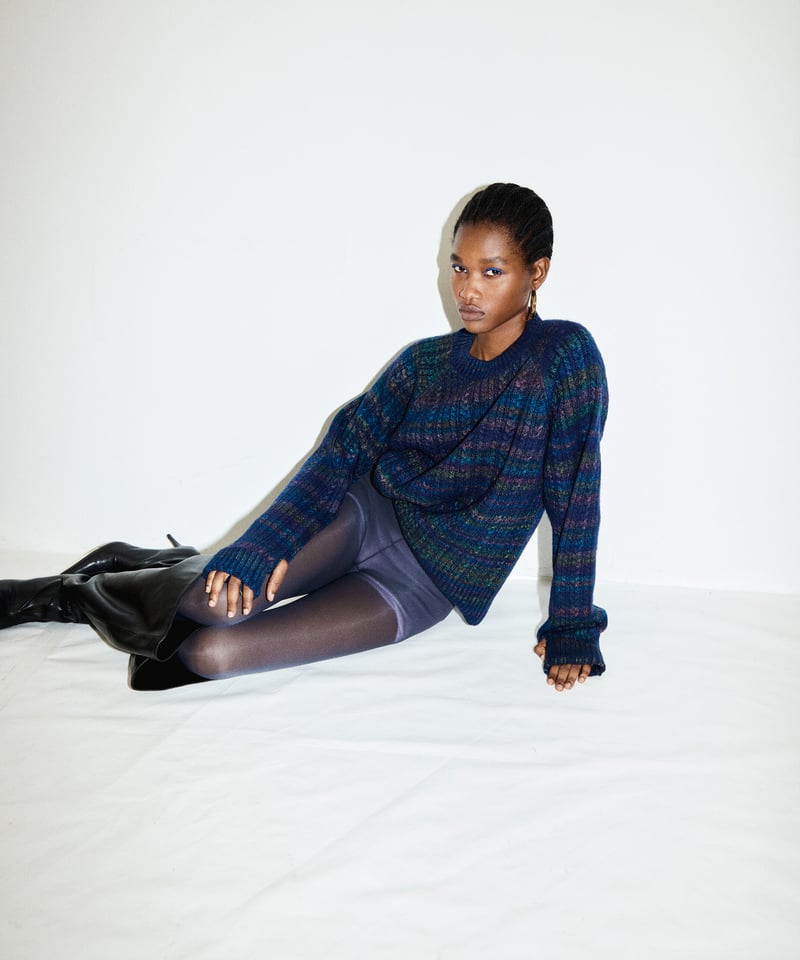 mix color cable KNIT | NKNIT mix color cable KNIT | NKNIT