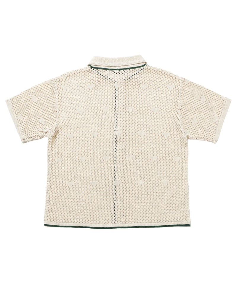 mesh♡ pattern KNIT shirt | NKNIT mesh♡ pattern KNIT shirt | NKNIT