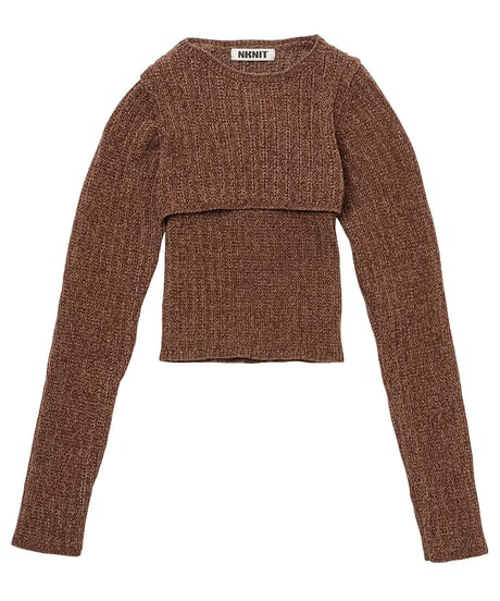 one shoulder set KNIT | NKNIT