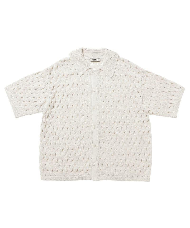 wave pattern KNIT shirt | NKNIT wave pattern KNIT shirt | NKNIT