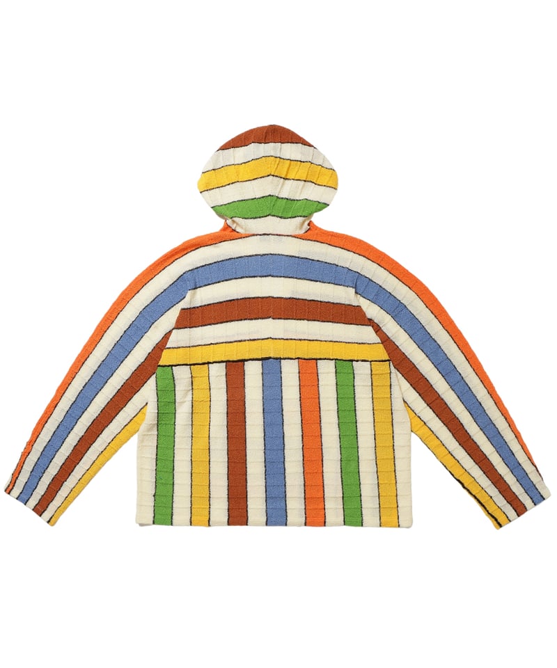 stripe KNIT towel hoodie | NKNIT stripe KNIT towel hoodie | NKNIT