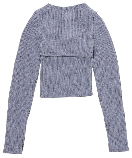 one shoulder set KNIT | NKNIT