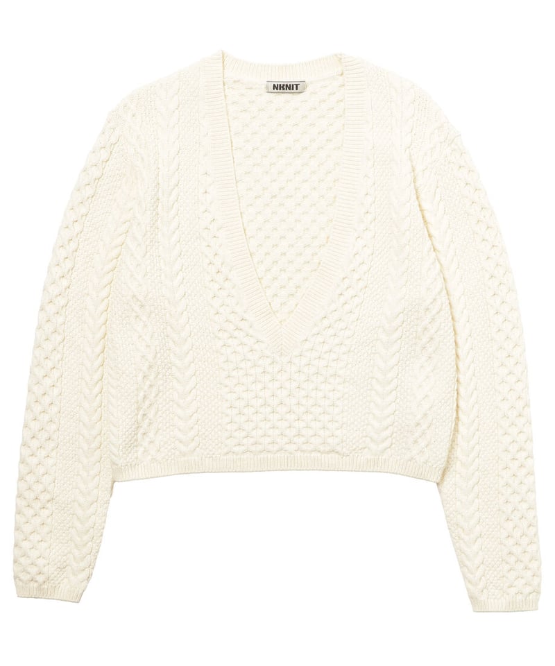 deep V cable KNIT | NKNIT deep V cable KNIT | NKNIT