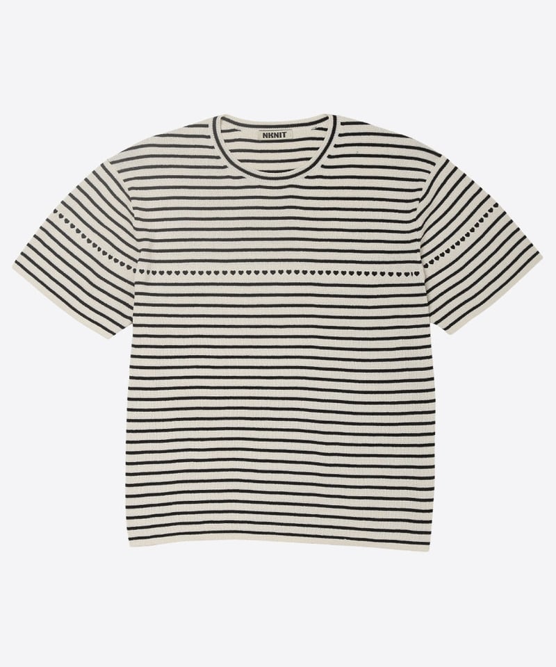 paper mix pattern knit T-shirt♡ | NKNIT paper mix pattern knit T-shirt♡ | NKNIT