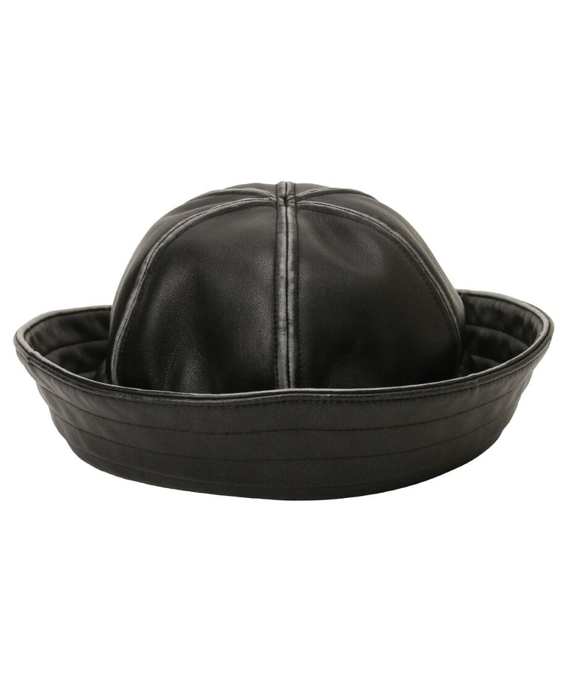 vegan leather sailor hat | NKNIT vegan leather sailor hat | NKNIT