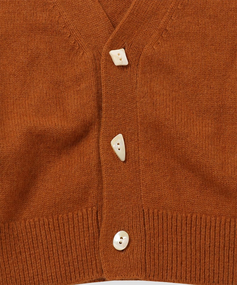 raccoon mix collar KNIT cardigan short | NKNIT raccoon mix collar KNIT cardigan short | NKNIT