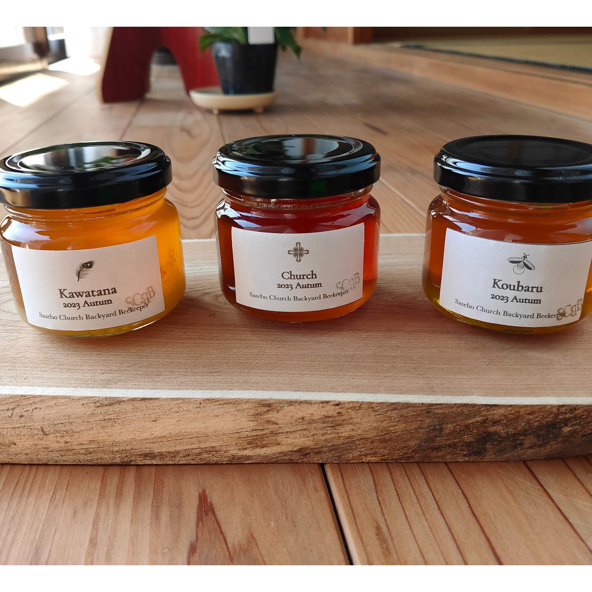 SCBB 日本ミツバチ蜂蜜 2023 Autum Set | 佐世保教会裏庭養蜂所