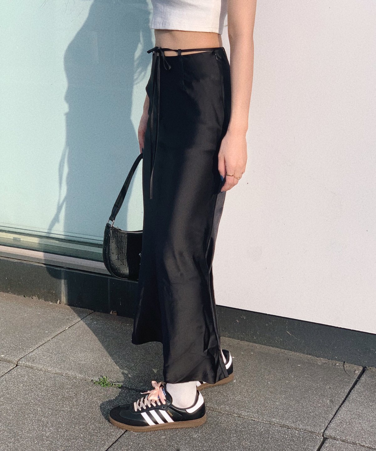 シャインスリットロングスカート | Nalm. シャインスリットロングスカート | Nalm.