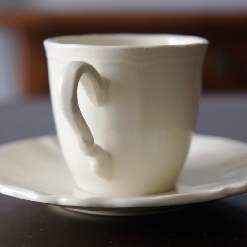 ディゴワンサルグミンヌ 花リム コーヒー カップアンドソーサー ディゴワンサルグミンヌ 花リム コーヒー カップアンドソーサー