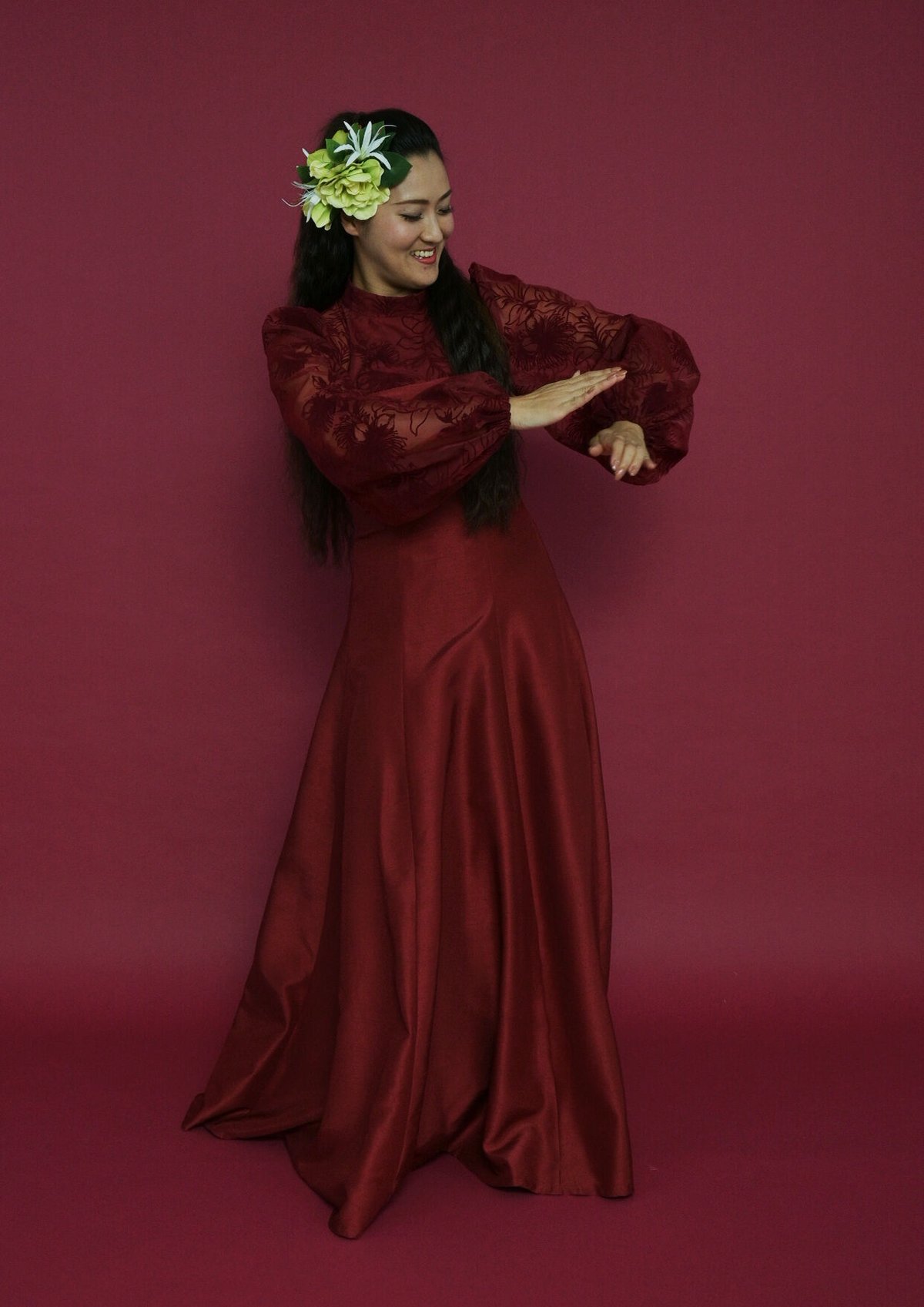 【DR081】オリジナルレフアチュール＆シャンタンドレス | I MUA