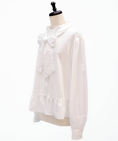 【Lsize】Thetis Blouse（white） | Perla nell' ostrica