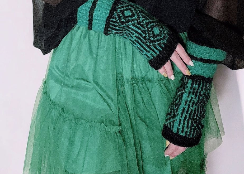 【セット編み図】バラクラバ&ハンドカバー -Viper- | menma.official