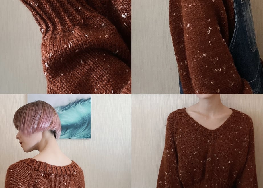 ズボラを極めたVネックセーター | menma.official