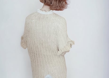 オープンワークロングニット | menma.official