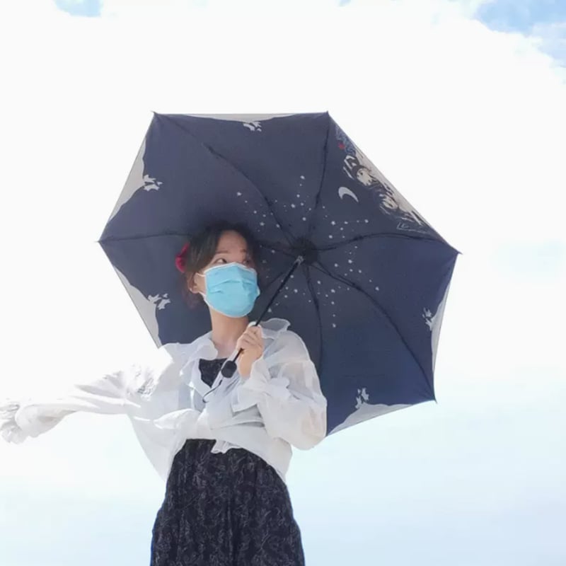 幸運石)魔道祖師「星辰予你」晴雨兼用折りたたみ傘 | 中国 幸運石)魔道祖師「星辰予你」晴雨兼用折りたたみ傘 | 中国