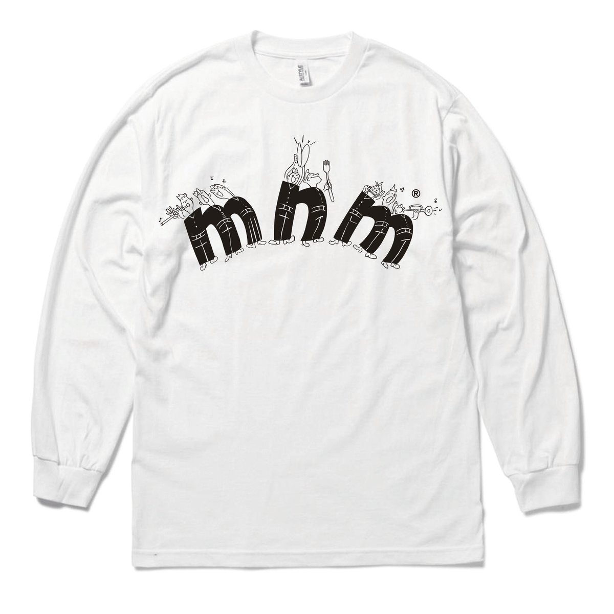 MNMR "music" L/S T-shirts | Mid Night Meal DELI