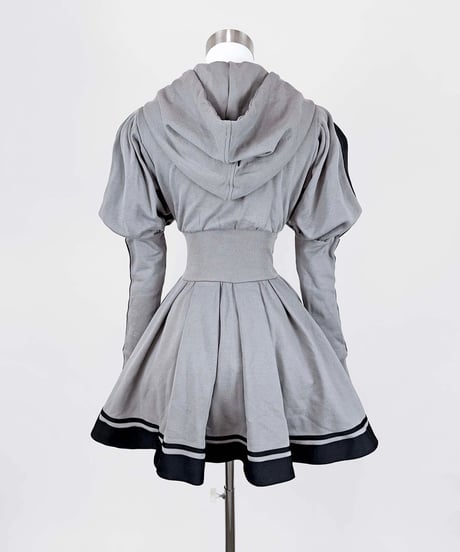 《ジャージロリィタパーカーOP》GRAY | HIDOLATRAL THEODOL