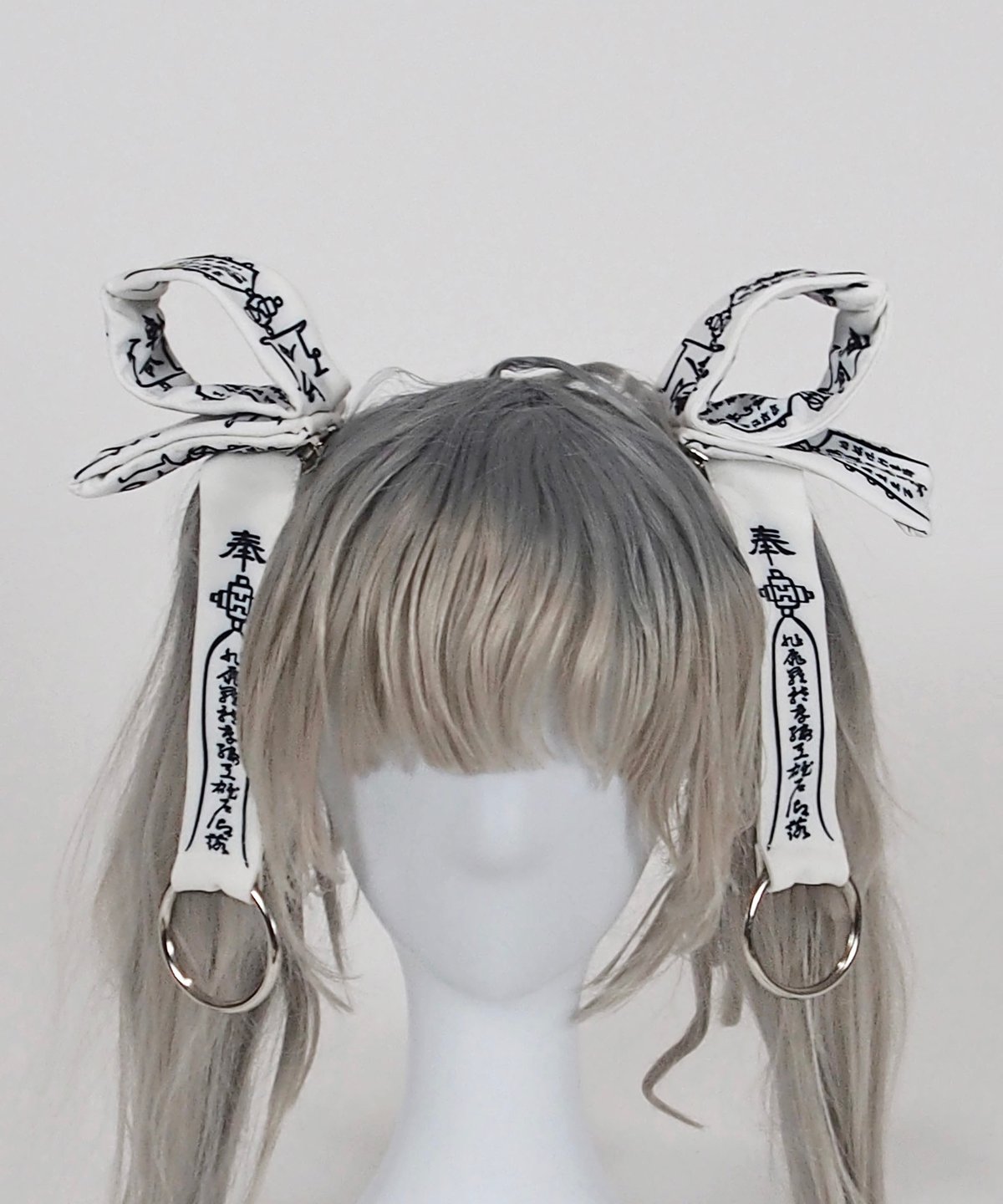 キョンシーお札リボンクリップ》WHITE | HIDOLATRAL THEODOL キョンシーお札リボンクリップ》WHITE | HIDOLATRAL THEODOL