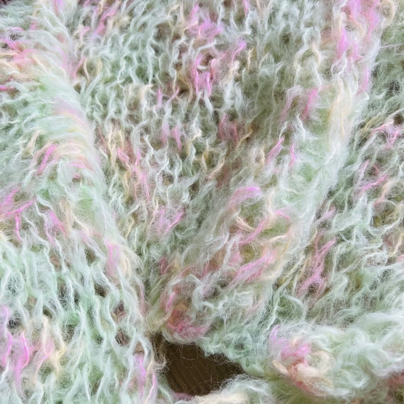 mohair knit pullover(lightgreen)プルオーバーモヘアニット mohair knit pullover(lightgreen)プルオーバーモヘアニット