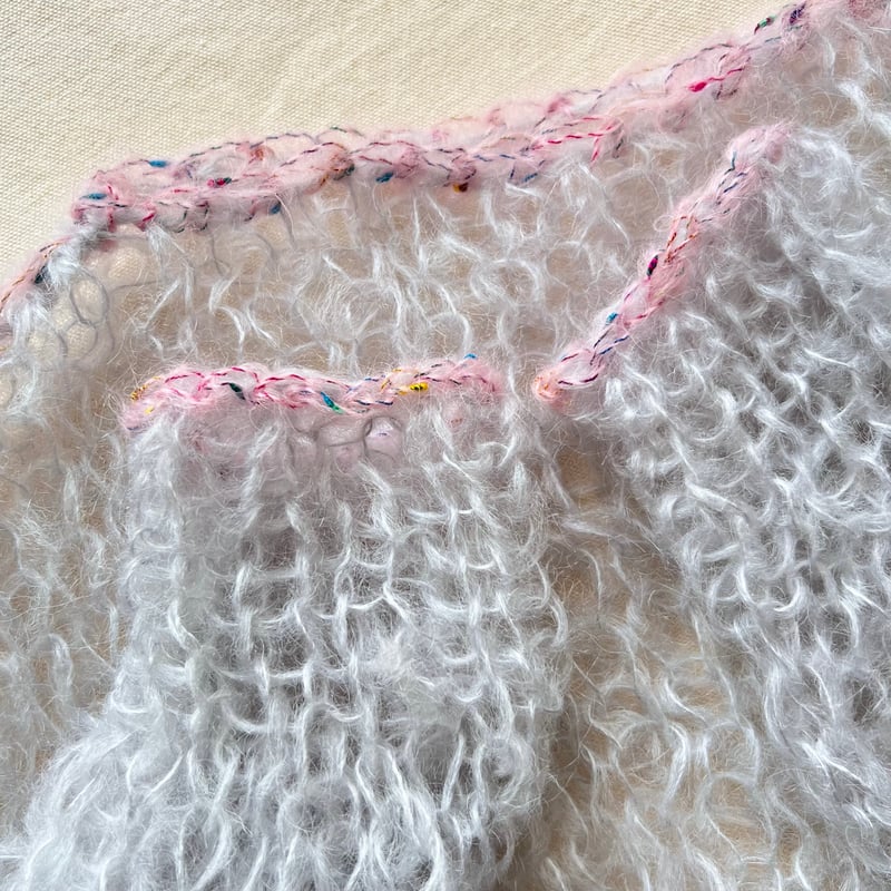 mohair knit pullover(Light gray)プルオーバーモヘアニット mohair knit pullover(Light gray)プルオーバーモヘアニット