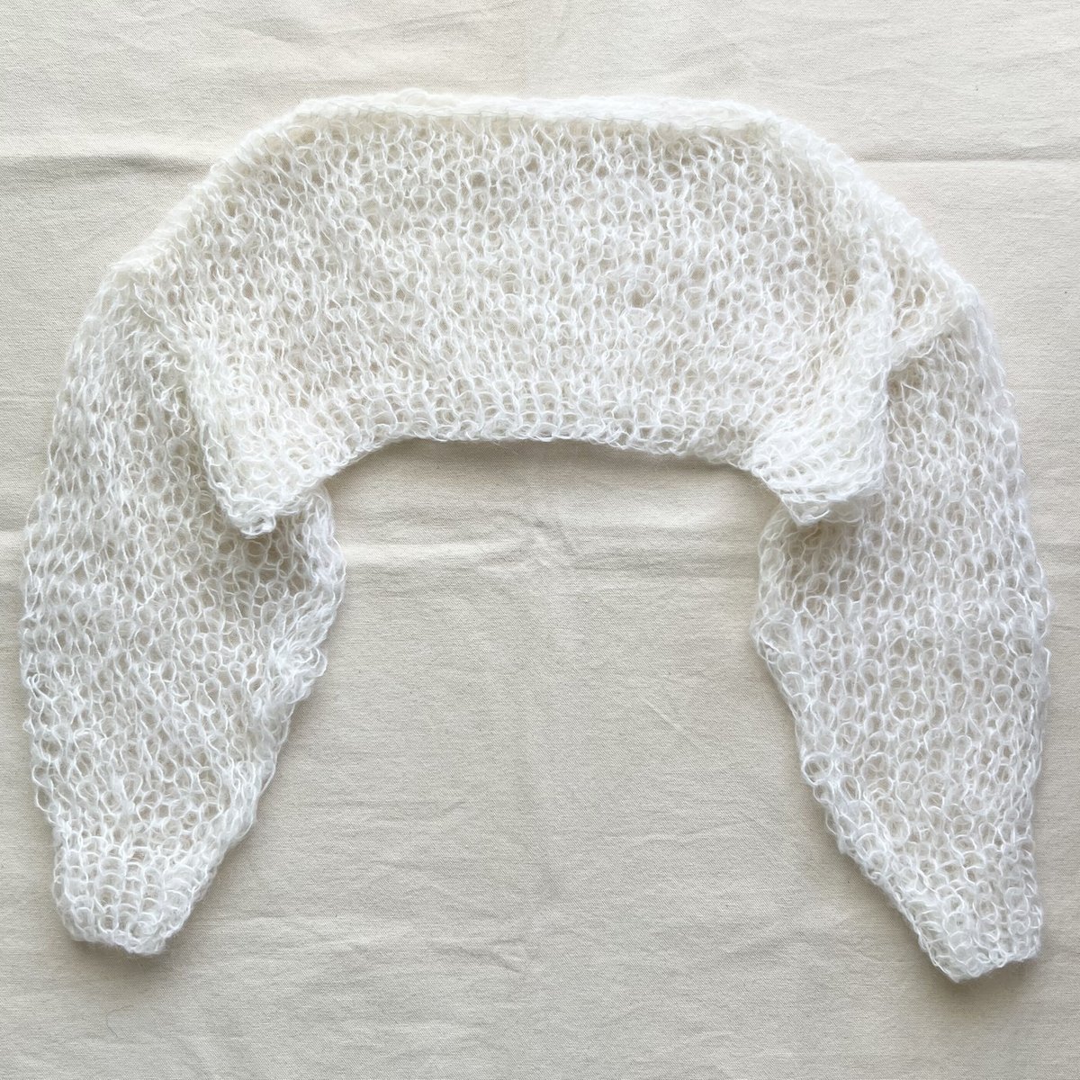 Short length mohair knit (Ivory)ショート丈モヘアニット Short length mohair knit (Ivory)ショート丈モヘアニット