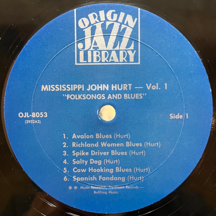 Missipi John Hurt / Volume 1of the Original Pid...