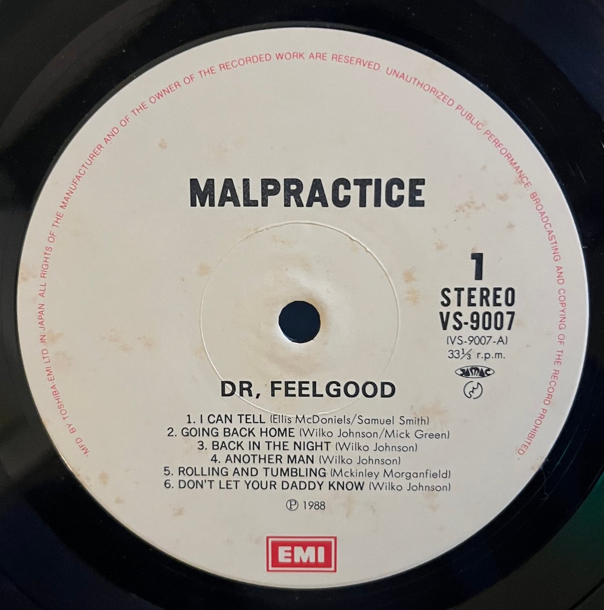 Dr.Feelgood / Malpractice | ECHO RECORDS