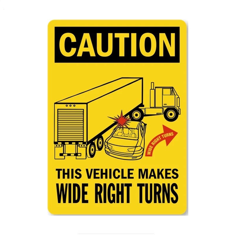 Long Vehicle Caution PVC Sticker | Truckfield