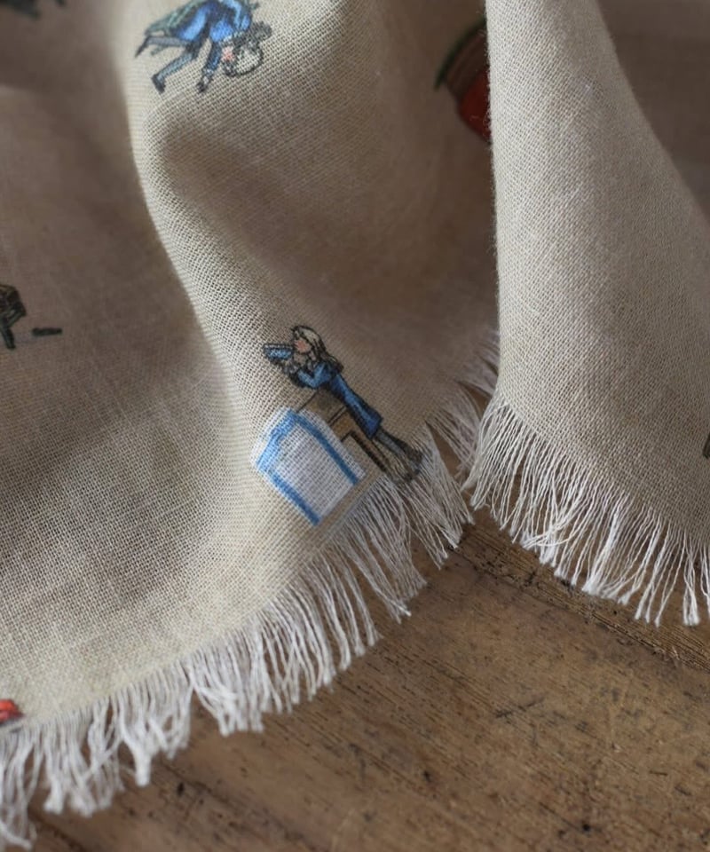 R&D.M.CO/BROWN BEARS GAUZE SHAWL | ALCOT R&D.M.CO/BROWN BEARS GAUZE SHAWL | ALCOT