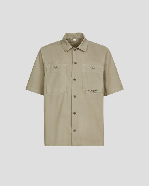 C.P.COMPANY】Cotton Ripstop Short Sleeve Shirt C.P.COMPANY】Cotton Ripstop Short Sleeve Shirt