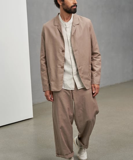 【About Companions】Unconstructed linen-blend jac...